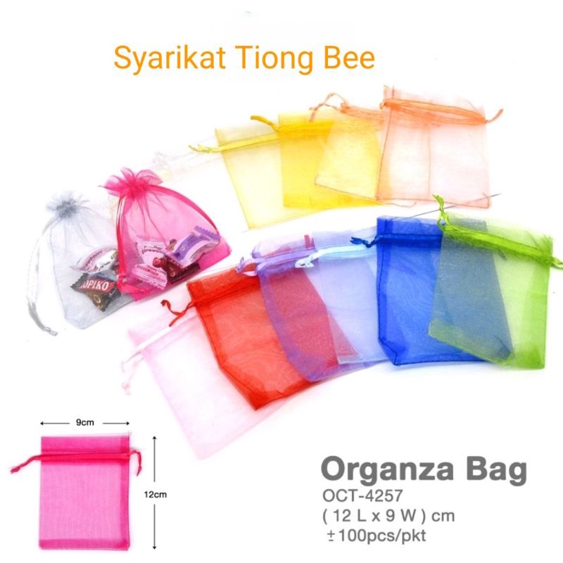 100PCS ORGANZA POUCH / UNCANG/ BAG ORGANSA/bag gula/souvenir/gift/sweet ...