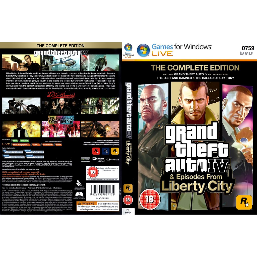 (PC) Grand Theft Auto IV Complete Edition | Shopee Malaysia