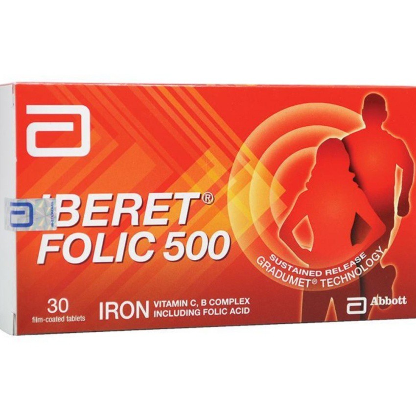 IBERET FOLIC 500 IRON TABLETS 30's | Shopee Malaysia