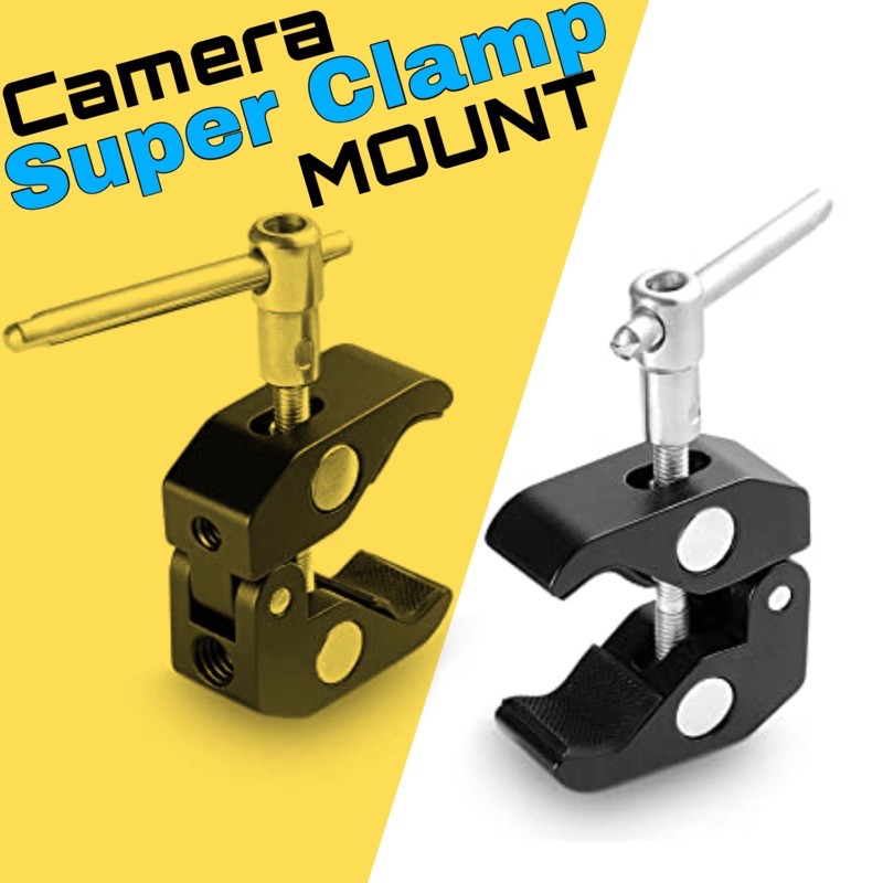 🔥Super Clamp🔥GOPRO Camera Clamp Ball Head Mount adapter Camera Photo ...