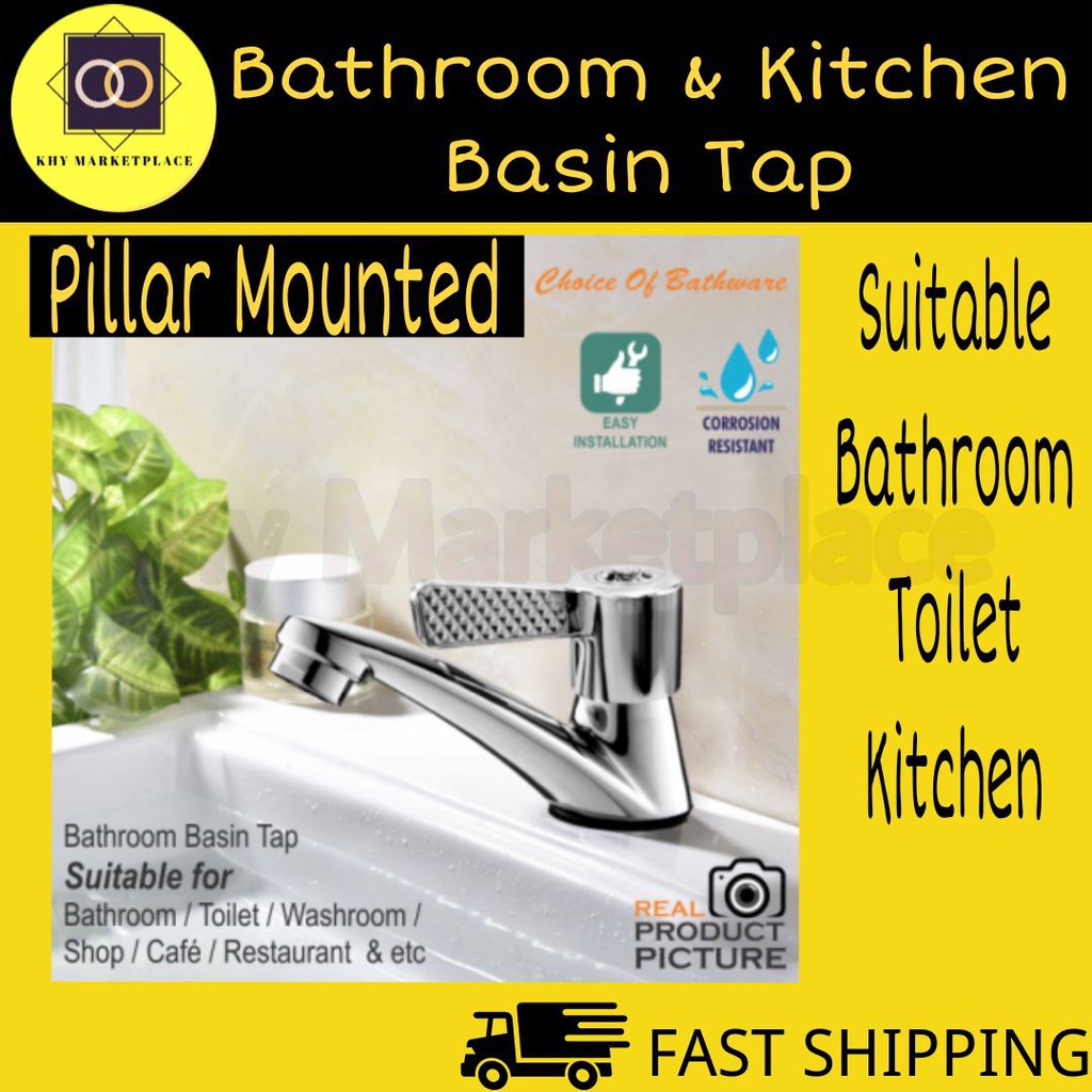 SINOR PLUS SP-5006 BATHROOM BASIN TAP PILLAR MOUNTED BATHROOM WATER ...