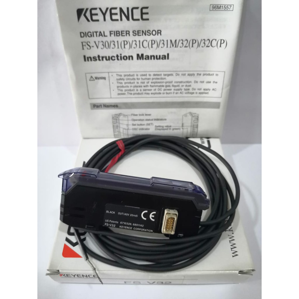 Keyence FS-V32 Digital Fiber Optic Amplifier Expansion Type | Shopee ...