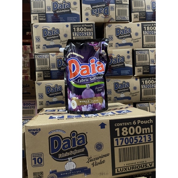 DAIA FABRIC SOFTENER 1.6L/1.4L 1 CARTON/ 6 PACK | Shopee Malaysia