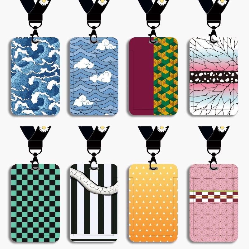 Anime Demon Slayer Student ID Card Holder Bus Card Metro Card Bank Card ...