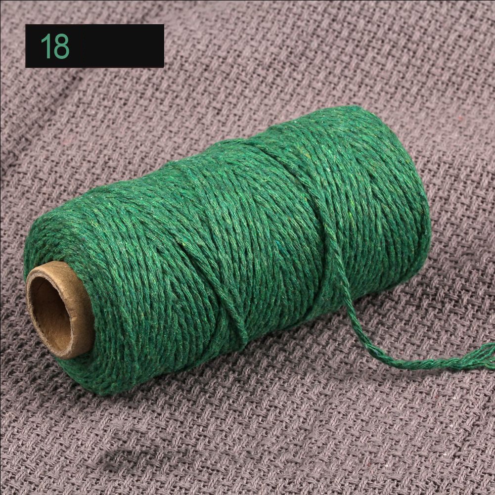 100m Long/100Yard Pure Cotton Twisted Cord Rope Artisan String Crafts ...