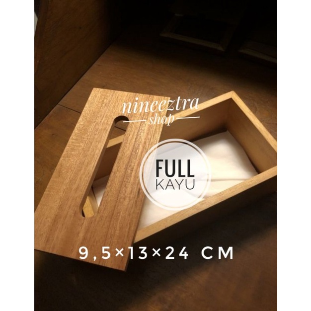 KAYU Wooden TISSUE BOX MAHOGANY 9.5x13x24 CM TISSUE BOX MAHOGANY TISSUE ...