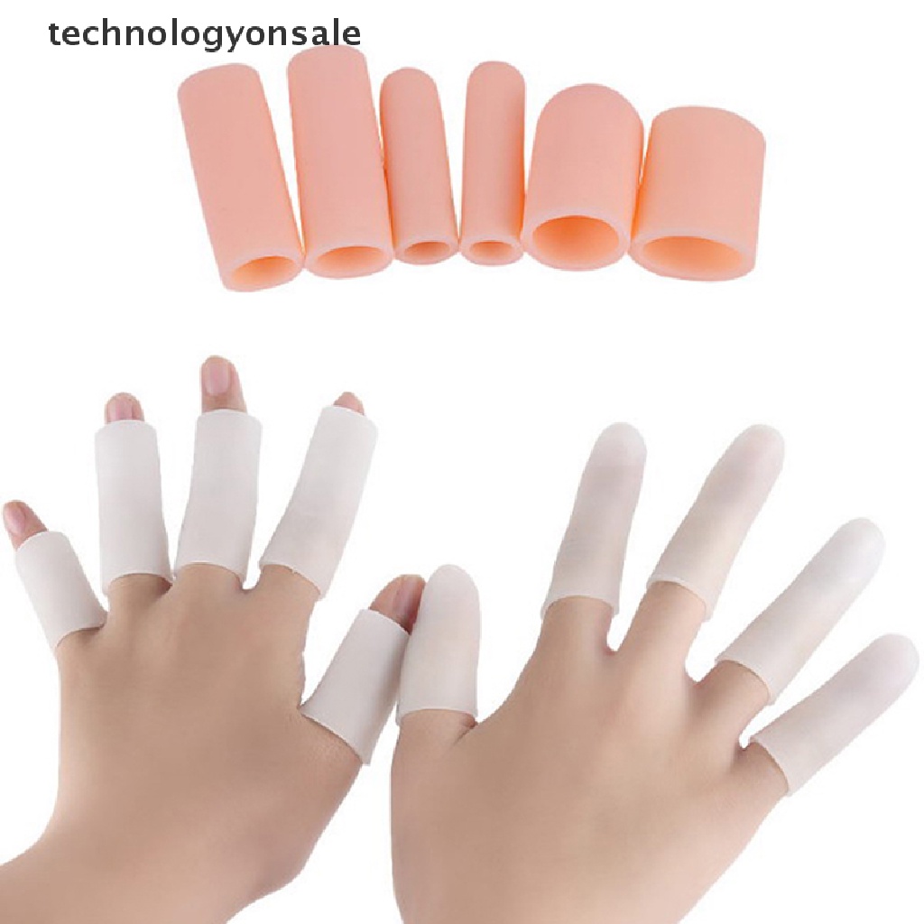 [Tech] 5pcs silicone gel tube bandage finger toe protector foot pain ...