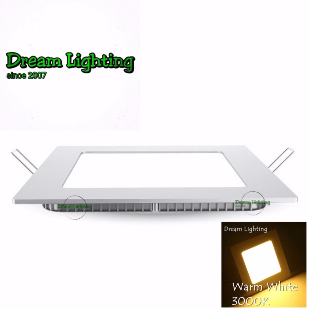 12W Led Panel Downlight Square LED Ceiling Recessed Light WaWhite ...