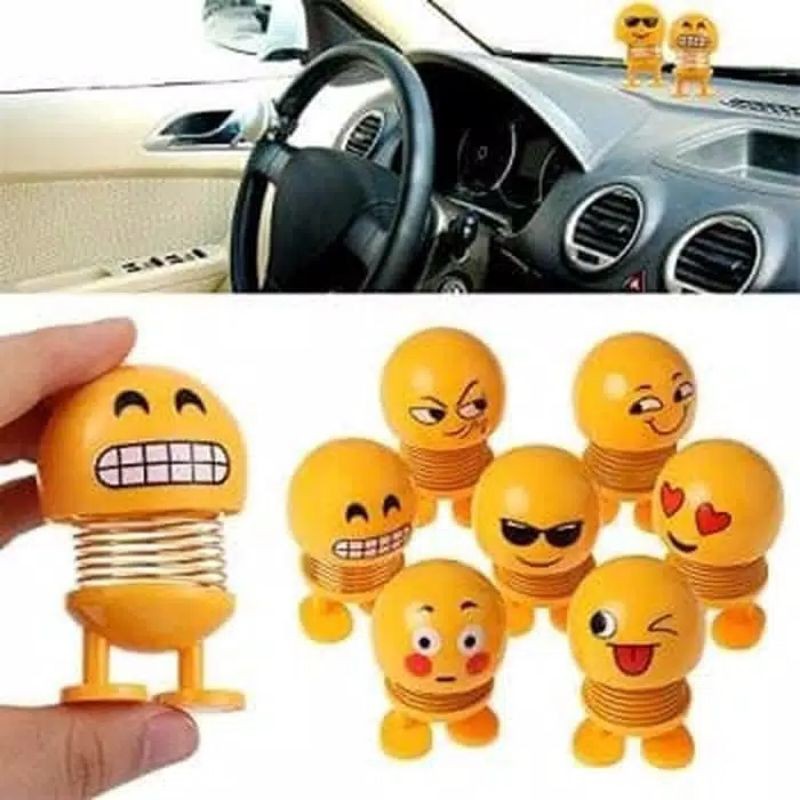 Emoticon Smile Car Dashboard - Per Emoji Doll - Emoticon Toy | Shopee ...