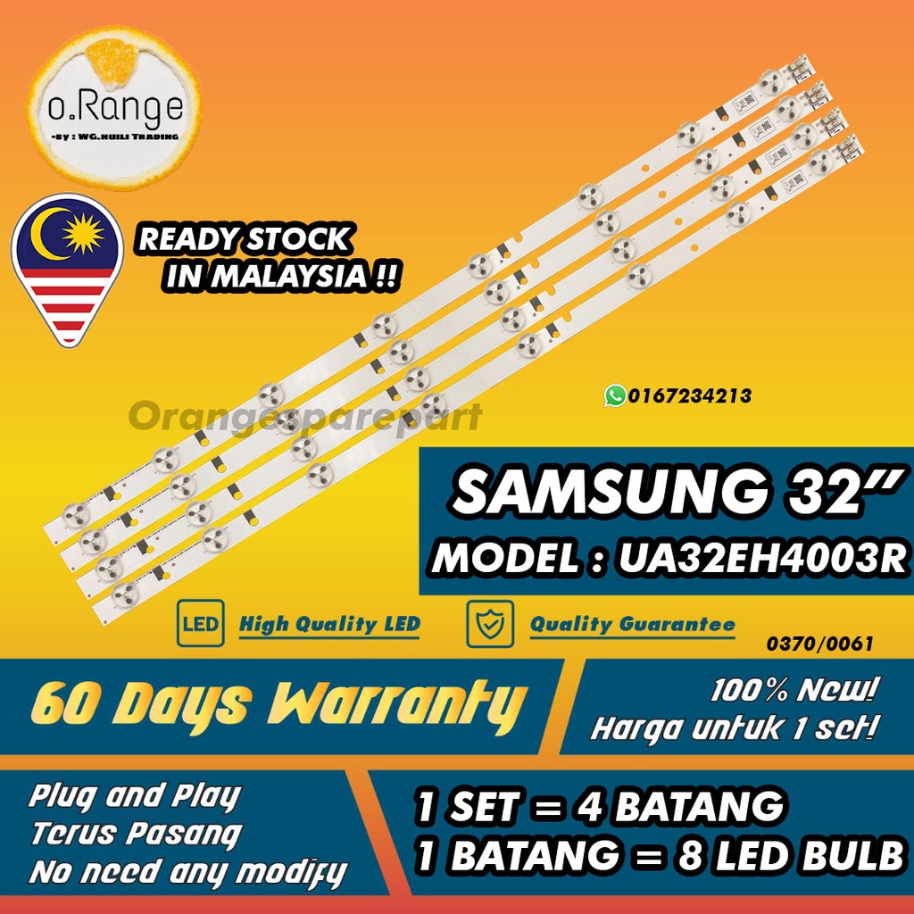 UA32EH4003R SAMSUNG 32" LED TV BACKLIGHT(LAMPU TV) SAMSUNG 32 INCH LED TV BACKLIGHT UA32EH4003 ...