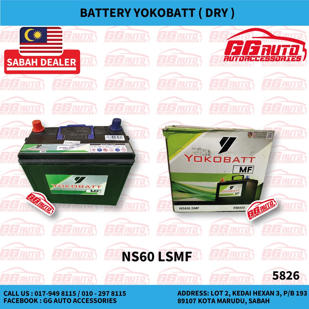 BATTERY YOKOBATT ( DRY/KERING & SEL BASAH ) NS40ZLMF / NS60LSMF ...