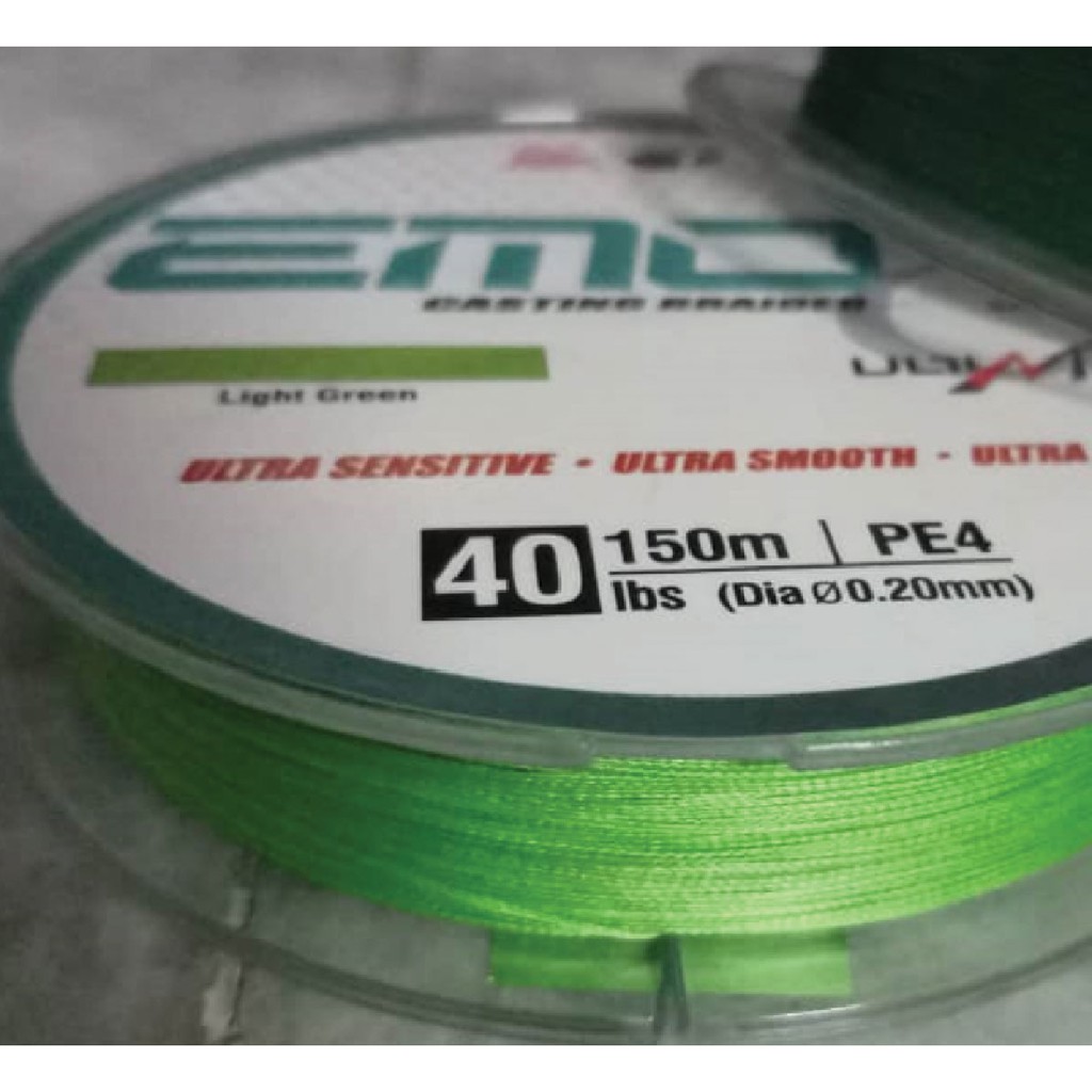 EXP EMO 8X 150m Casting Braided Fishing Line Ultra Sensitive Smooth ...