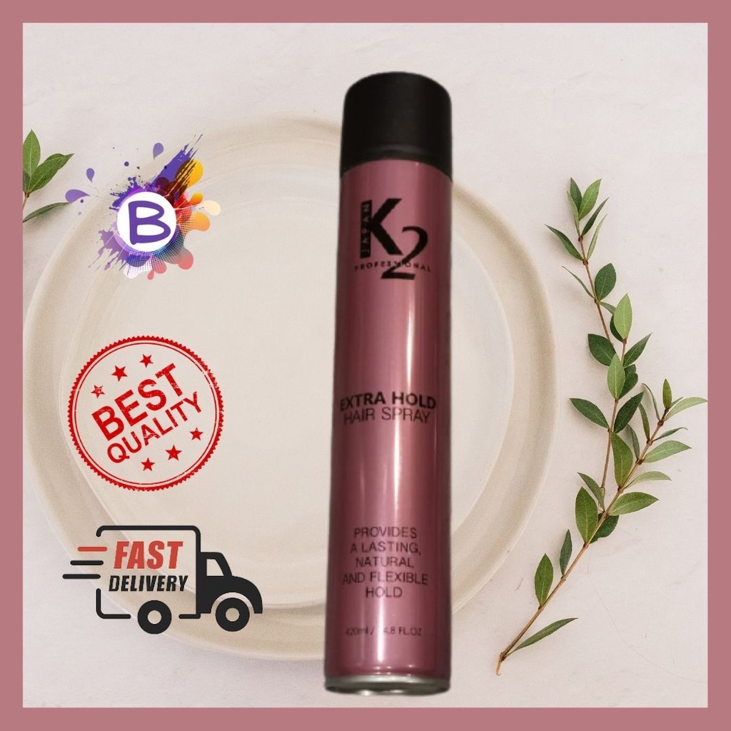 💘(READY STOCK) K2 HAIR SPRAY 420ML Long time setting 💘（WEST MALAYSIA ...