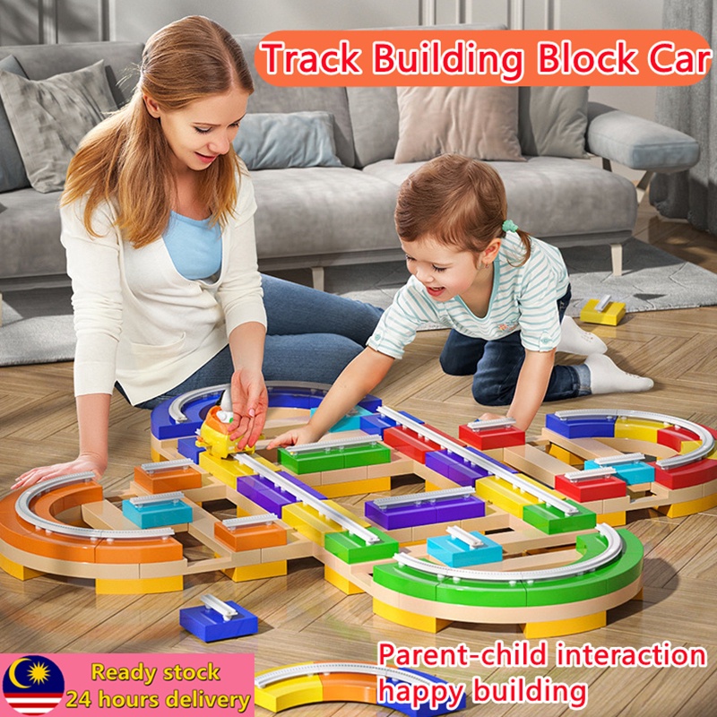 【READY STOCK】Kids Puzzle Wooden Block Toys Intelligent Building Blocks ...