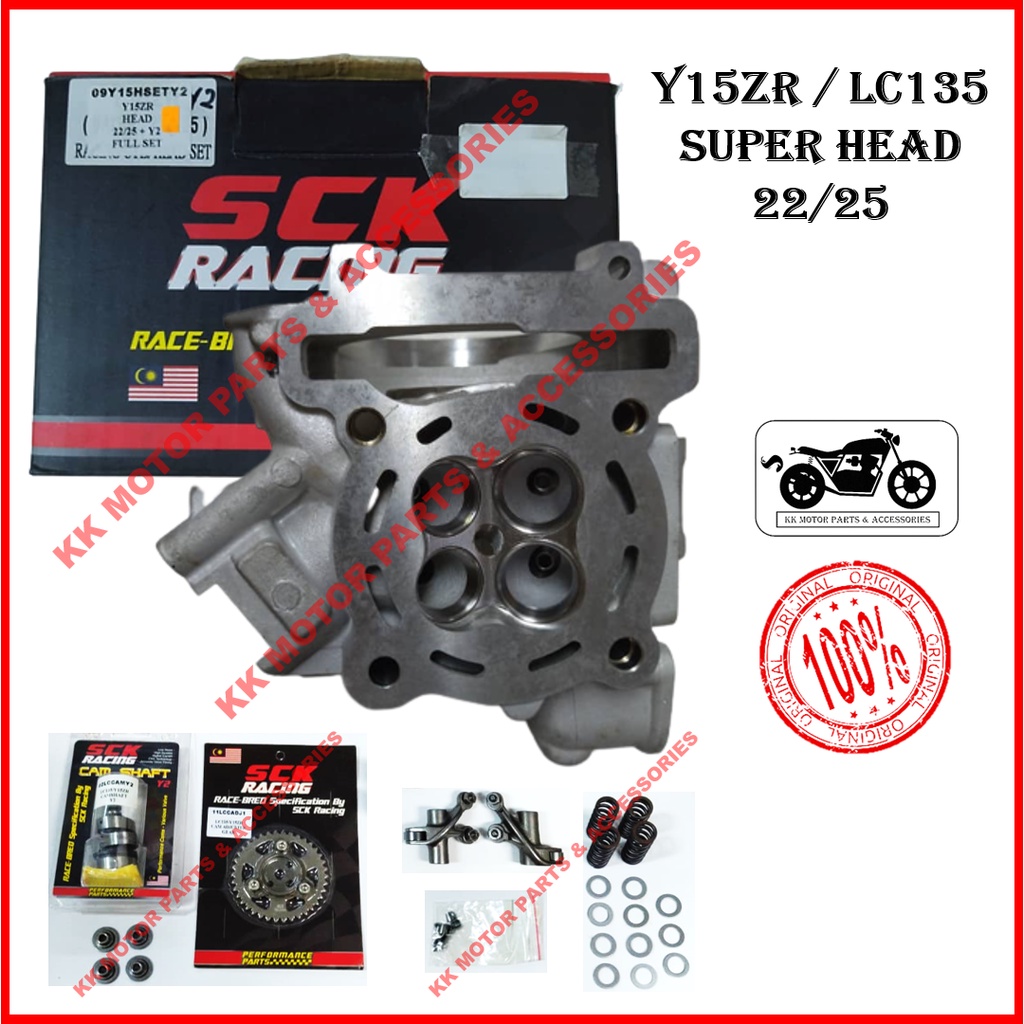 [100% ORIGINAL SCK !!!] Y15ZR Y15 YSUKU LC135 135LC SUPER HEAD SCK 22/ ...