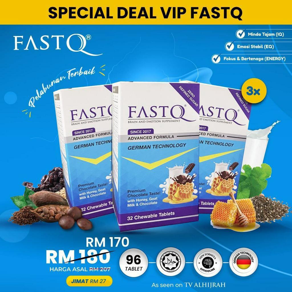 HOT [DEALS] Fast Q 32 tablet cokelat chocolate minda suplemen iq minda ...