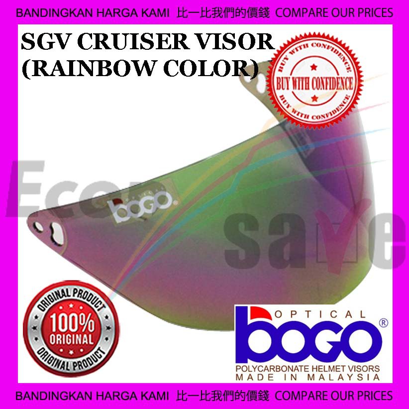 HELMET SGV RIDER 2 VISOR BOGO BG20 SGV CRUISER HELMET VISOR 100% ...
