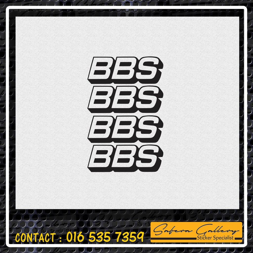 BBS STICKER RIM CUTTING STICKER | Shopee Malaysia