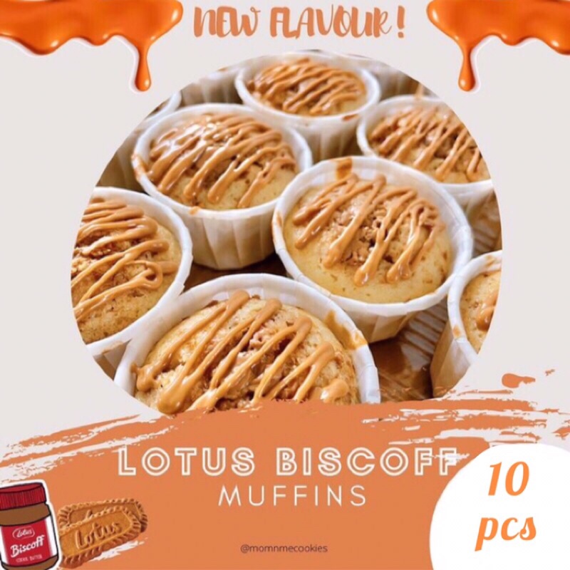 Lotus Biscoff Muffins Sedap Murah Gebu Muffin (Muslim Product) | Shopee ...