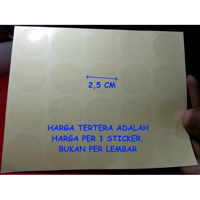 25mm round clear sticker transparent box packaging seal (transparent ...