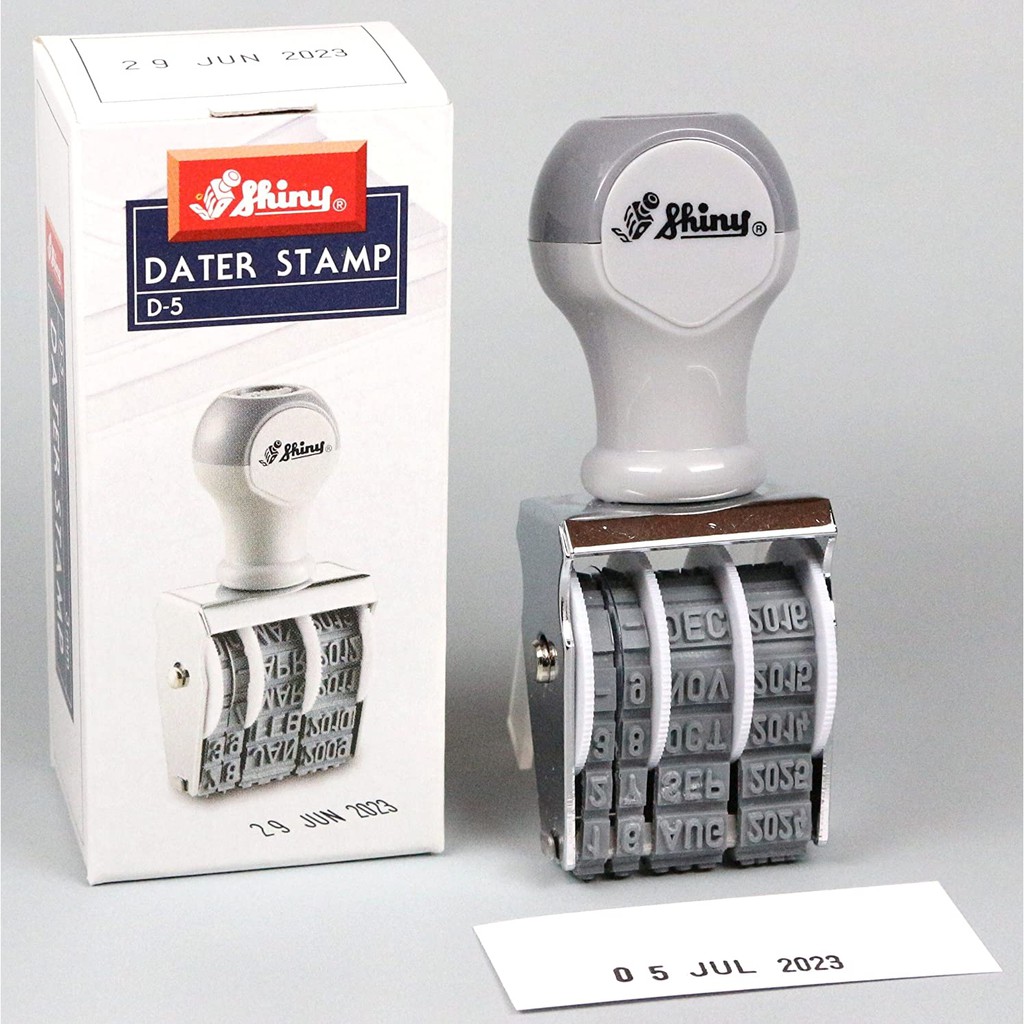 Shiny Date Stamp , Cop Getah Tarikh D-3 / D-4 / D-5 | Shopee Malaysia