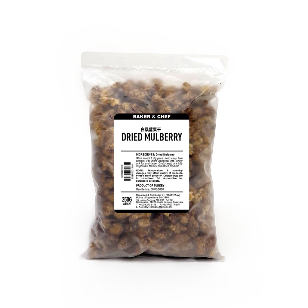 HOI Baker&Chef Dried Mulberry 250gms | Mulberi Kering (Natural&Fresh ...