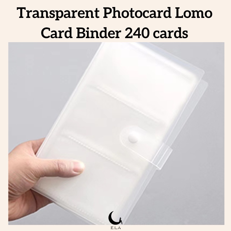 Transparent Photocard Lomo Card Binder fit up to 240 cards | Shopee ...