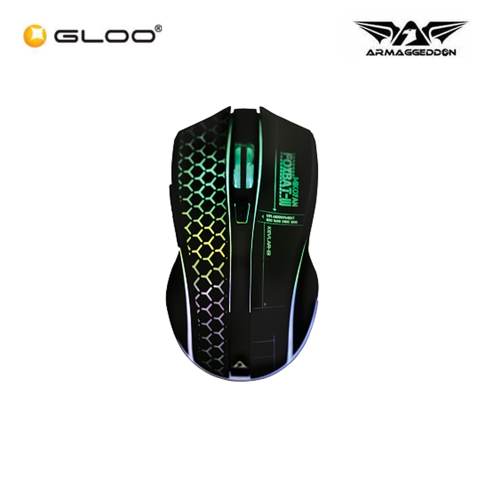 Armaggeddon Mikoyan Foxbat Kevlar-13 Wireless Gaming Mouse ...