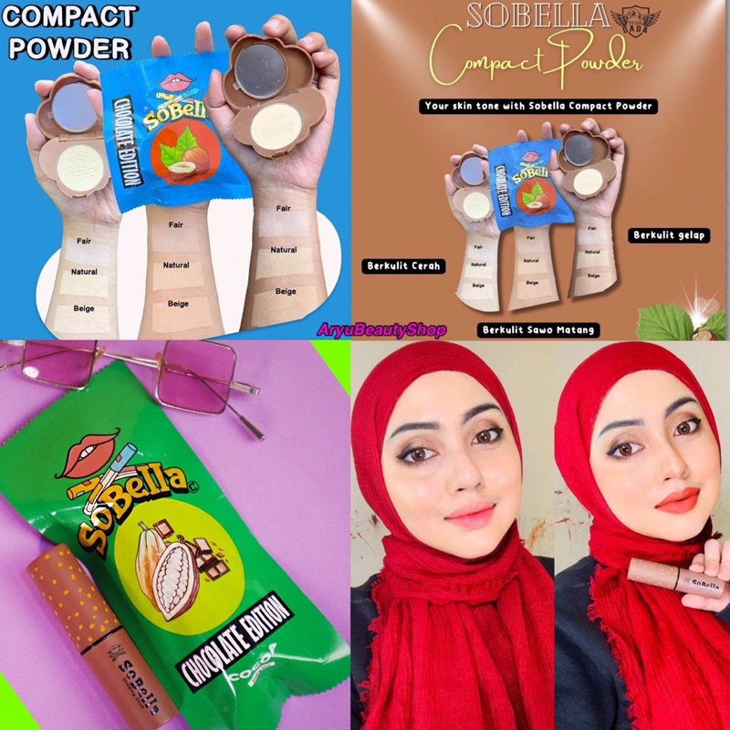 SOBELLA MINI COMPACT POWDER | SOBELLA COCOA SHADING STICK ORIGINAL 💯 HQ ...