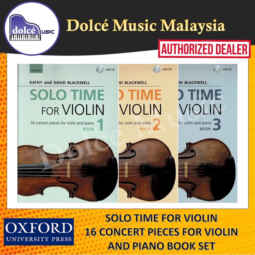 Oxford - Solo Time For Violin 16 Concert Pieces For Violin & Piano Book ...