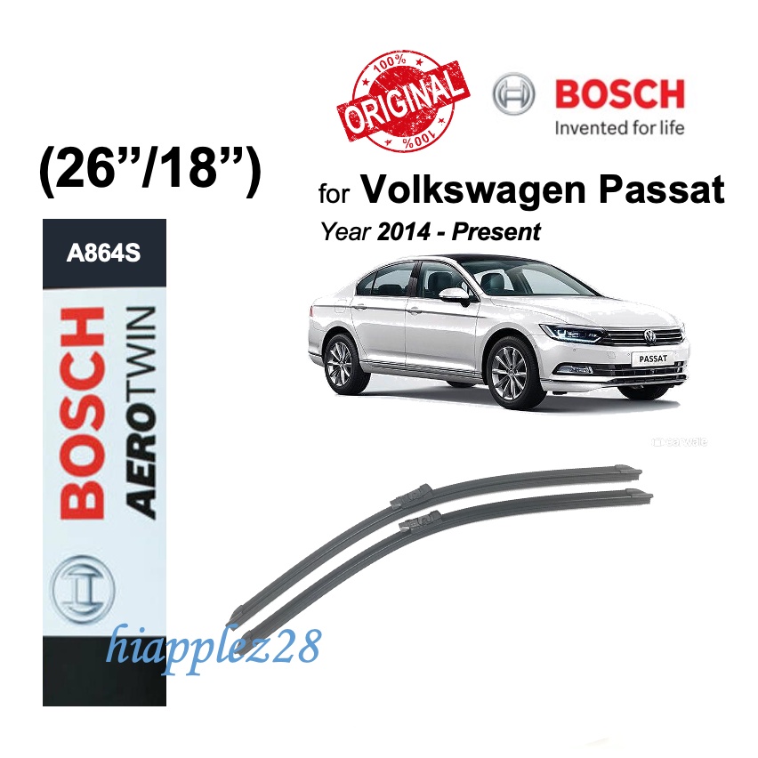 [1SET] A864S 26"+18" BOSCH Aerotwin Plus Multi Clip WIPER SET (ORIGINAL ...