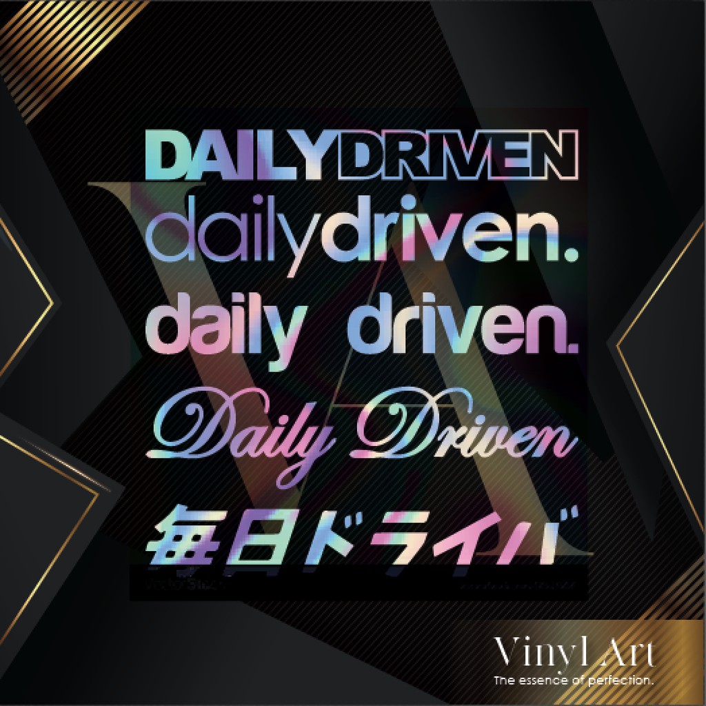 Vinyl_Art Daily Driven, JDM stickers, Car decals, Windscreen stickers ...