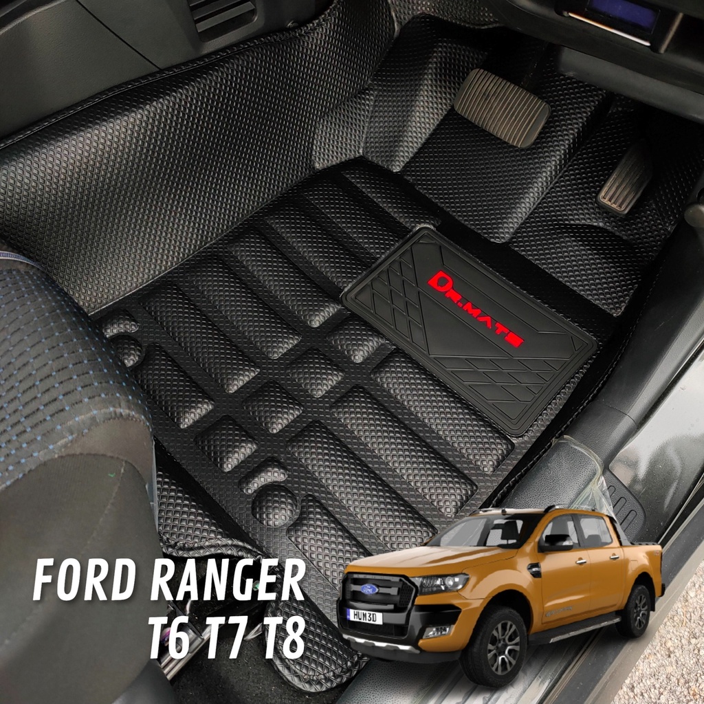 [FULL SET] DR.MATS Diamond 5D Carpet Ford Ranger T6 T7 T8 2 Layer 5D ...