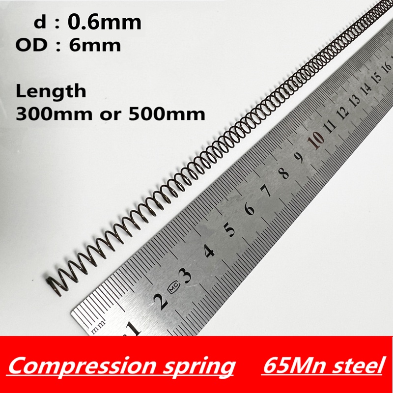 Long spring compression spring small spring length 300mm/500mm | Shopee ...