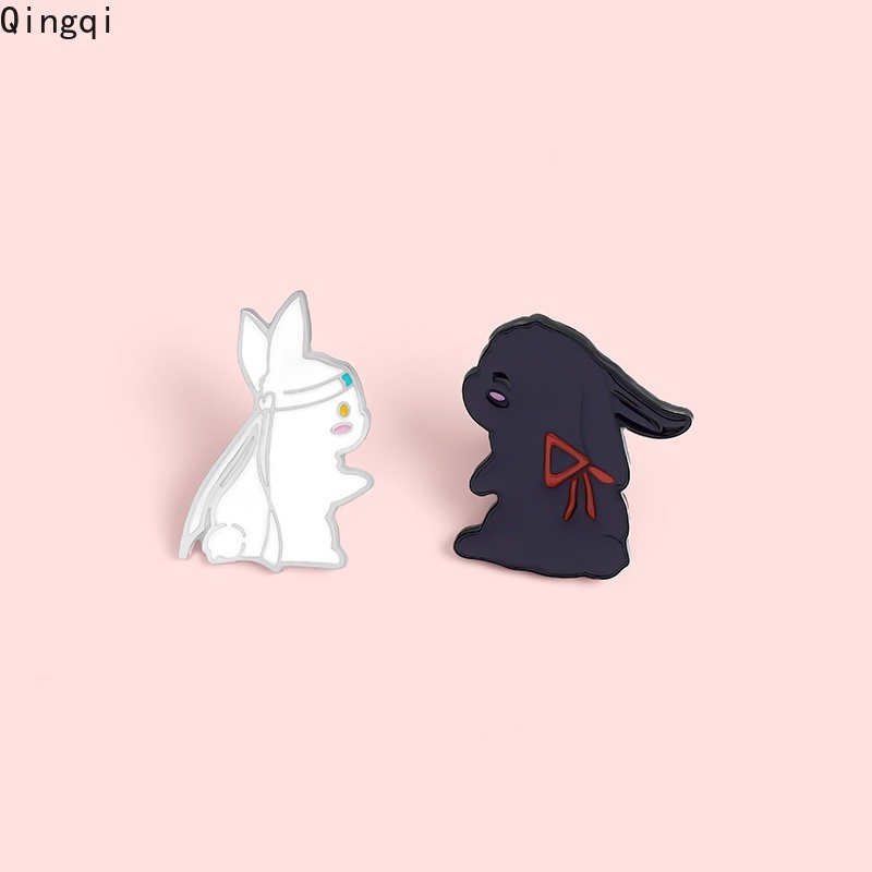 The Untamed Enamel Pin Black White Rabbit Brooch Lapel Pin Badge BL TV ...