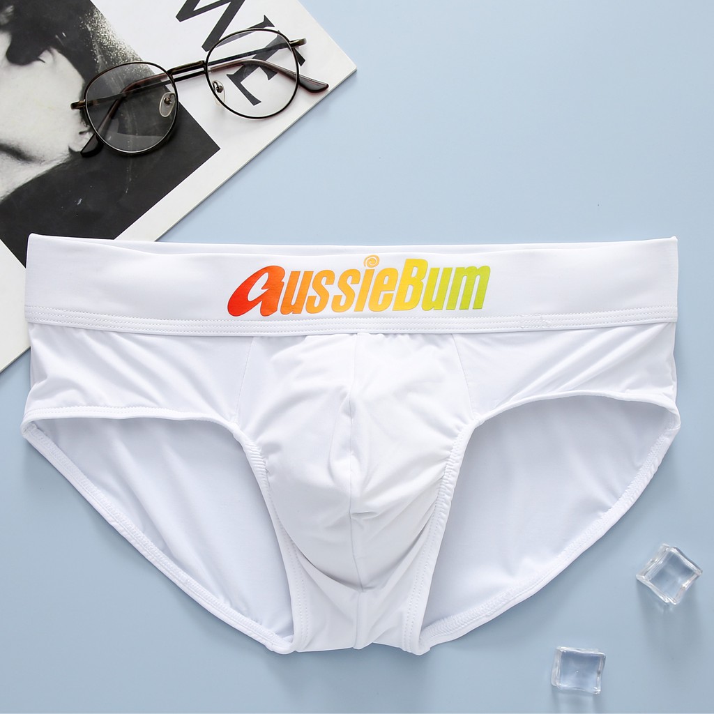 Men's briefs milk silk stretch pouch close-fitting comfort aussiebum, U ...