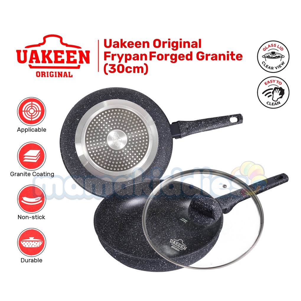 (MINOR DEFECT) 20/24/28/32CM No Lid Uakeen Original Forged Deep Frying ...
