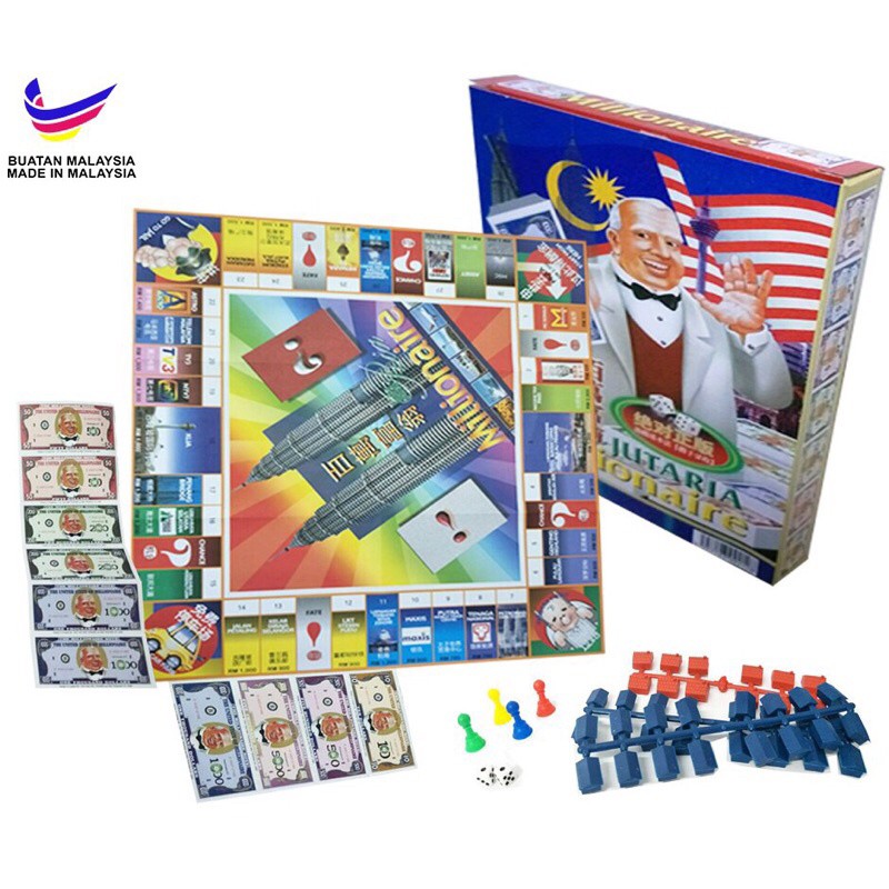 Jutaria Millionaire/Billionaire #Board games #cards games | Shopee Malaysia