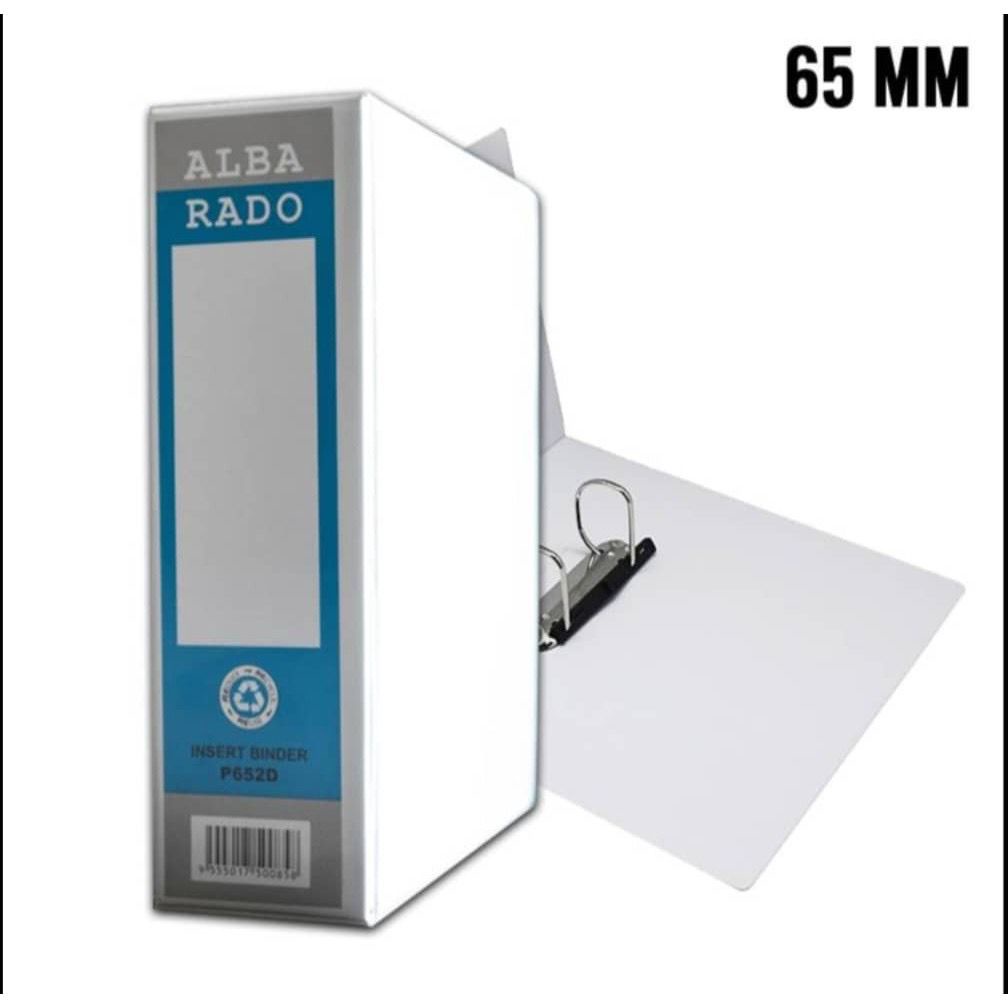 Alba rado 25mm/40mm/50mm/65mm PVC 2D White Ring File A4 Insert Binder ...