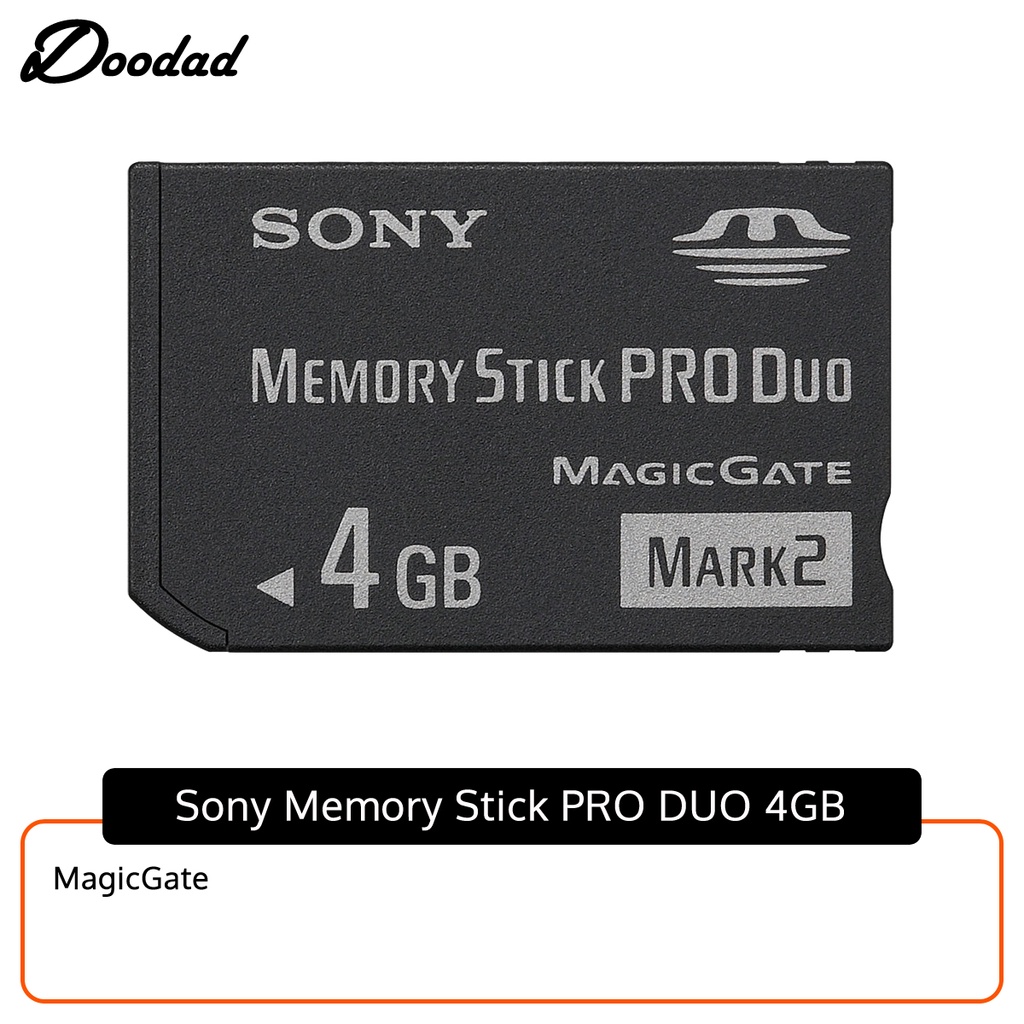 Original Sony Memory Stick Pro DUO 4GB MagicGate MS-MT4G (5 Years ...