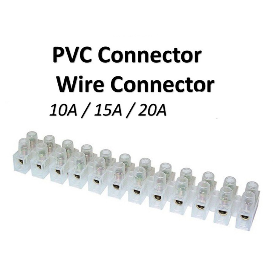 [ READY STOCK ] 1 UNIT PVC Connector Terminal Block Barrier Wire ...