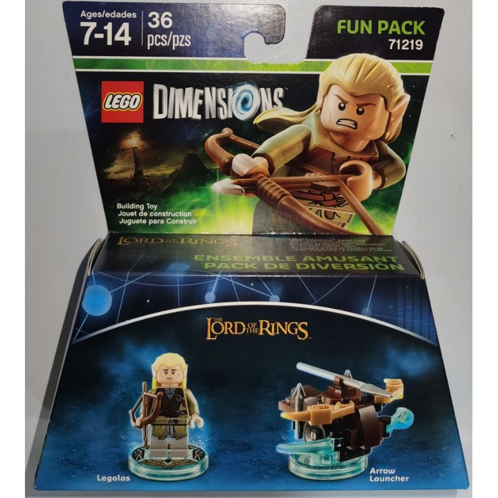 LEGO 71219 Dimensions Fun Pack The Lord Of The Rings Legolas and Arrow ...