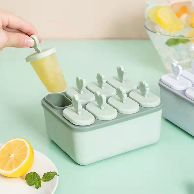 Diy Homemade Ice Cream Tray Mold Ice Cream Maker Popsicle Block Ice Box ...