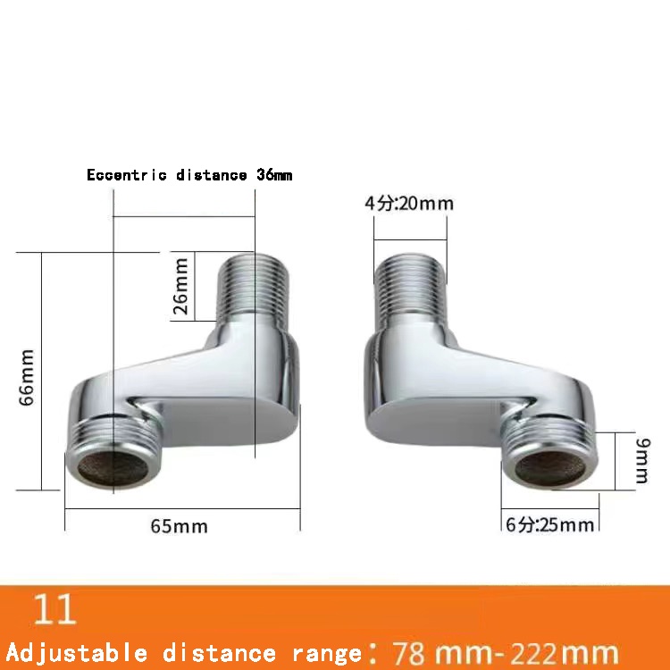 2 Pieces/set Shower Faucet Adjustable Adapter Shower Angle Adapter ...