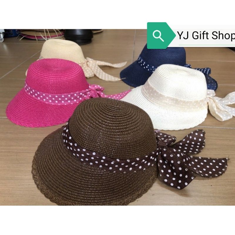 [Ready Stock 🇲🇾] Topi Pantai Perempuan Female Beach Hat Cap Design ...