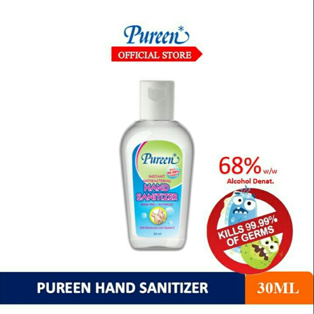 PUREEN HAND SANITIZER - INSTANT ANTIBACTERIAL (30ML) | Shopee Malaysia