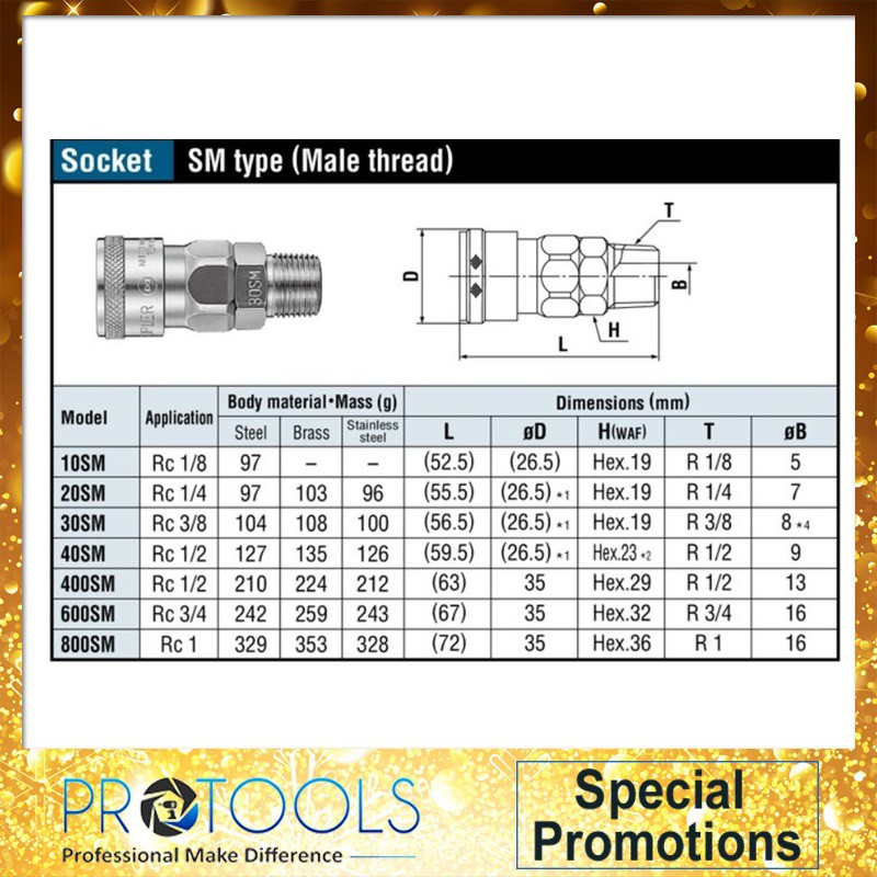 Nitto Pneumatic Air Quick Coupler (Made in Japan) | Shopee Malaysia