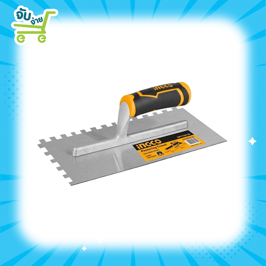 INGCO Plastering Comb Trowel Square Plastic Handle Model HPTT28138 ...