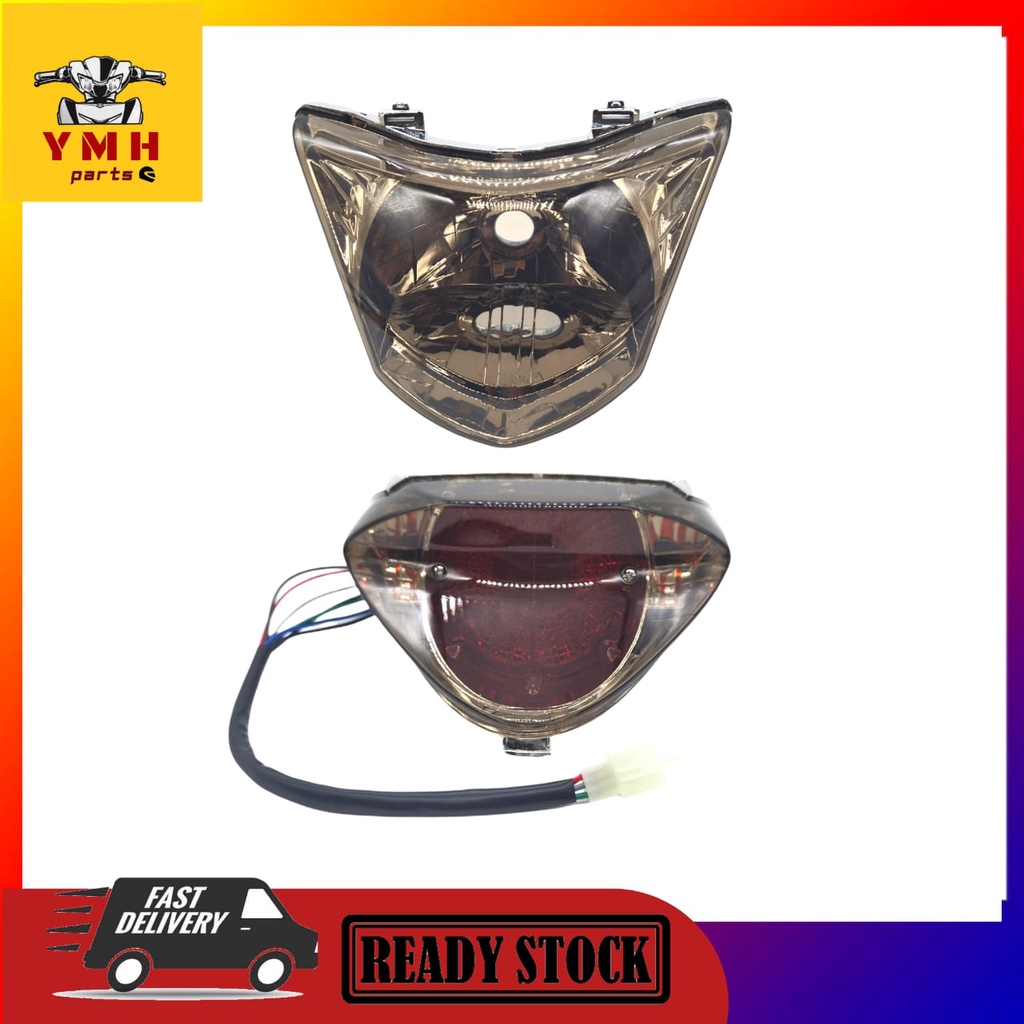 HEAD LAMP TAIL LAMP LC135 V1 LC 135 V1 135LC SMOKE LAMPU DEPAN LAMPU BELAKANG SMOKE | Shopee ...