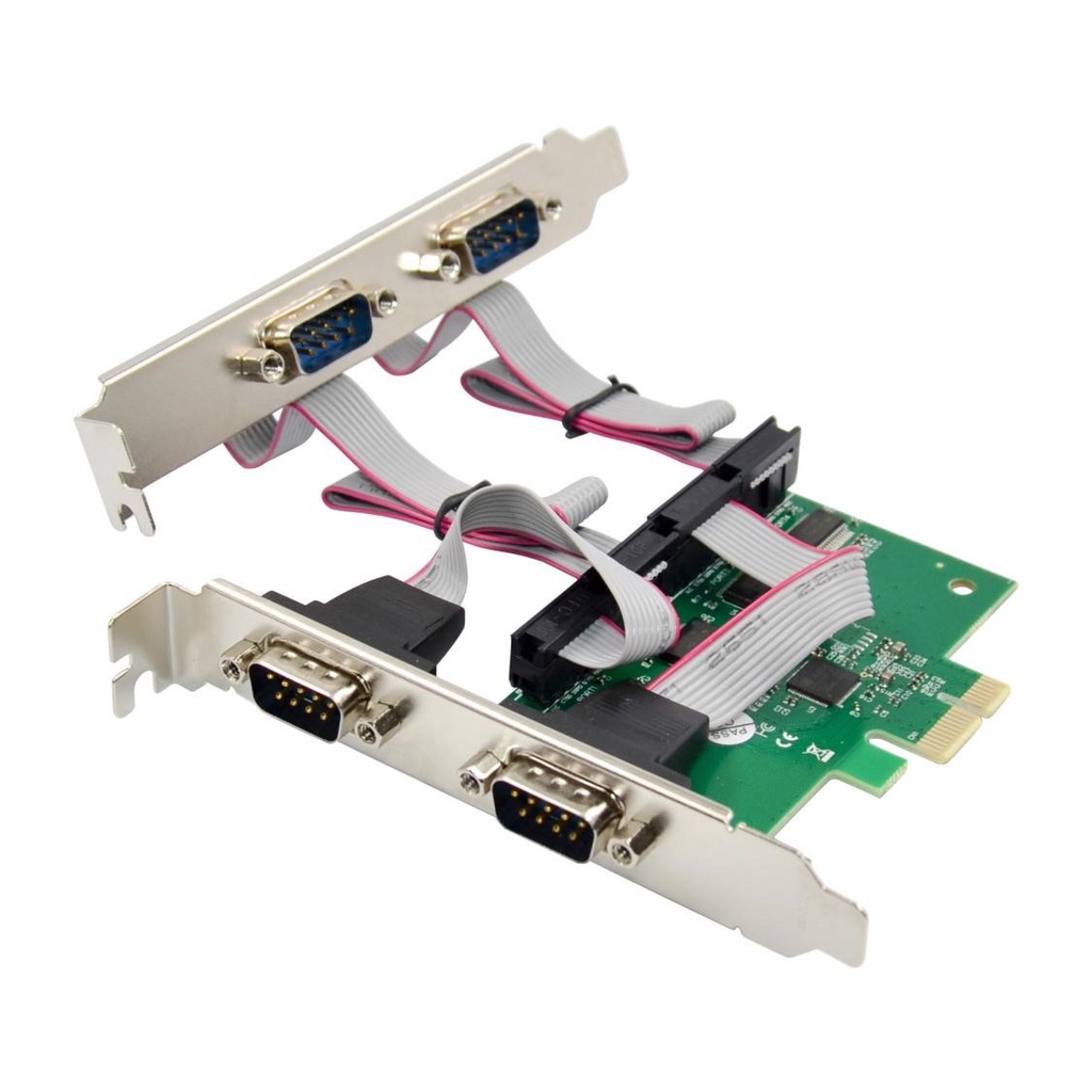 PCIe AX99100 4 Ports RS232 DB9 Serial Multi I/O card | Shopee Malaysia